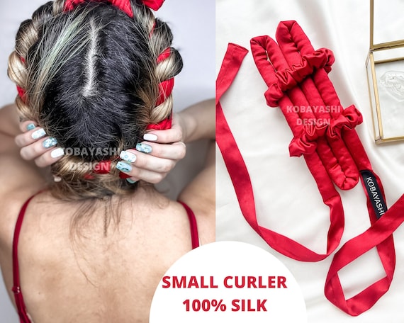Small Silk Heatless Curler Tight Mini Curl Hair Curling Ribbon Set Slim Kids Curler Headband Short Long Hair No Heat Hair Roll Gift 4 Her Etsy UK