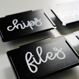 Vinyl Label for the Container Store Bin Clip Labels, Custom - Etsy