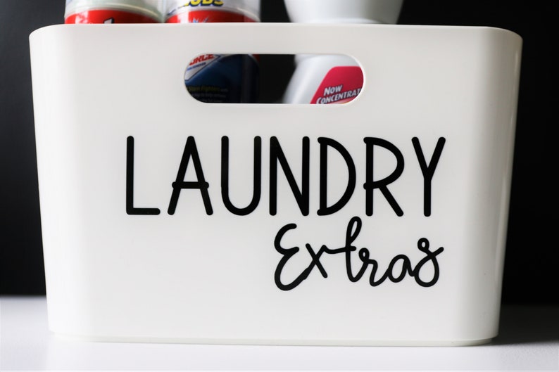 Laundry Room Labels Single Vinyl Decal Custom Mix and | Etsy