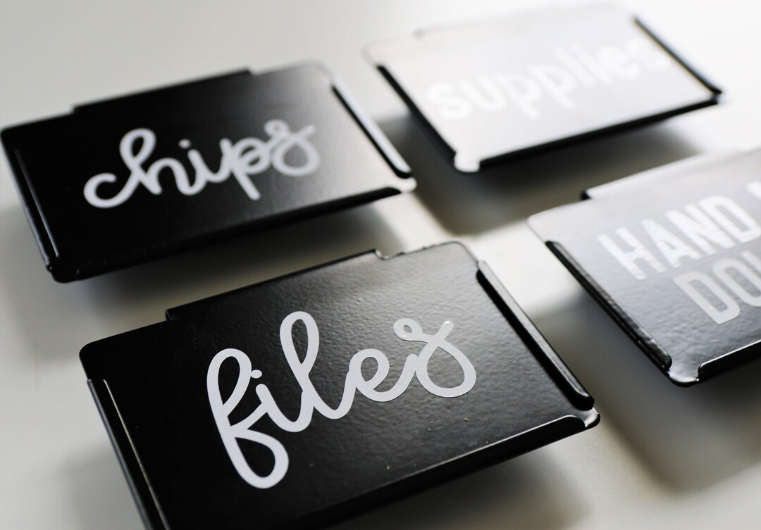 Vinyl Label for the Container Store Bin Clip Labels, Custom - Etsy