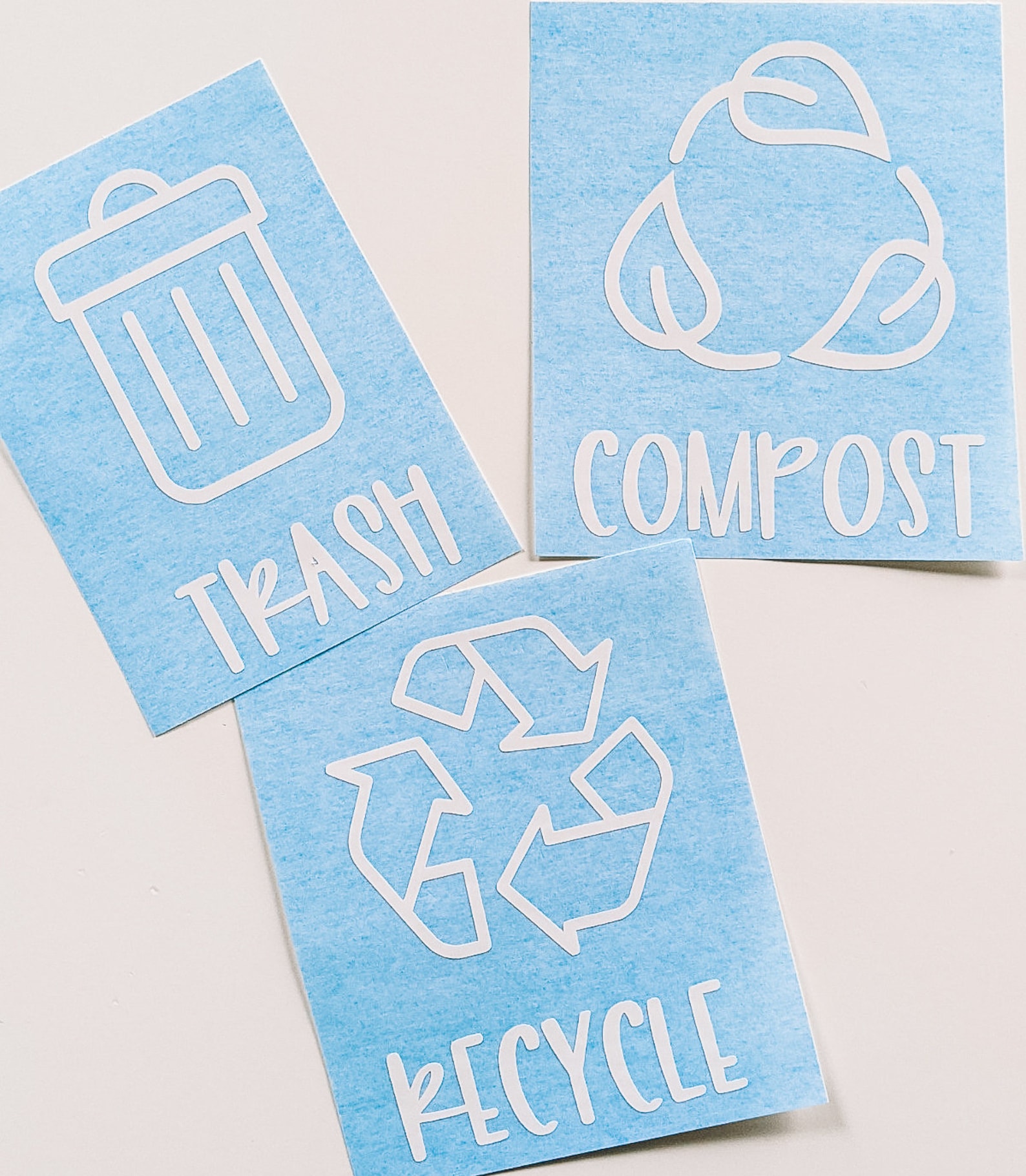Compost Decal Sticker Trash Decal Sticker Recycling Decal - Etsy
