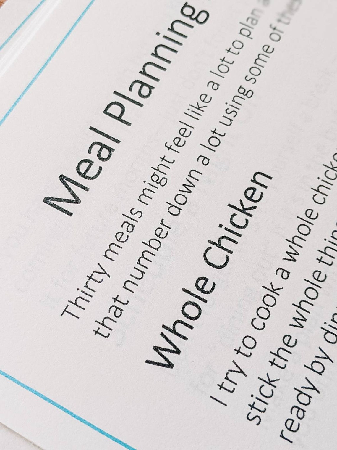 Meal Planning Ebook Planner A Simple Guide To Monthly Meal Etsy