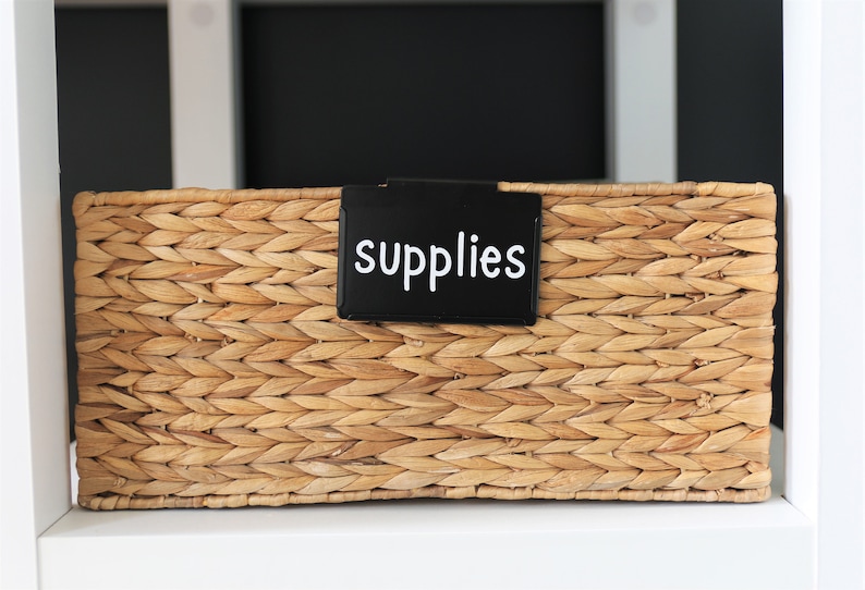 Vinyl Label for the Container Store Bin Clip Labels, Custom - Etsy