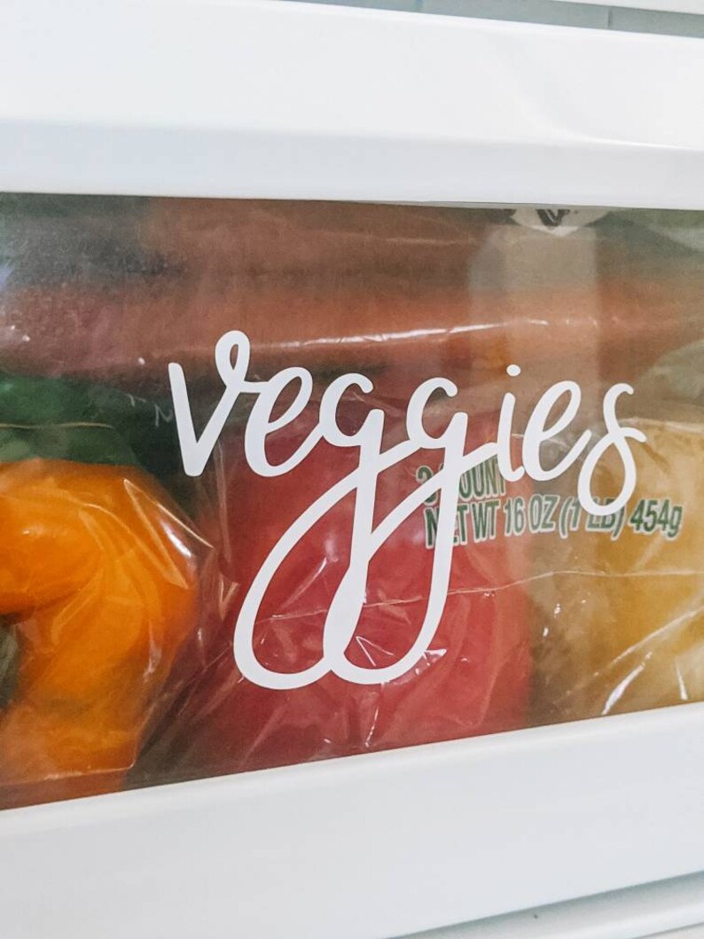 Refrigerator Label - SINGLE, Custom Vinyl Fridge Decals - Etsy