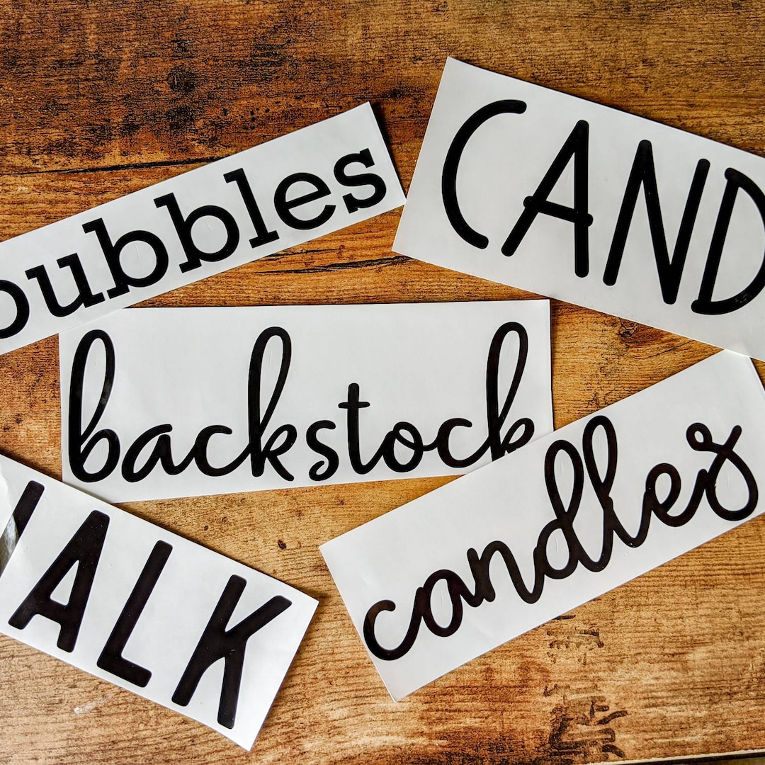 6 Inch Custom Vinyl Label for Home Pantry Garage Kitchen - Etsy