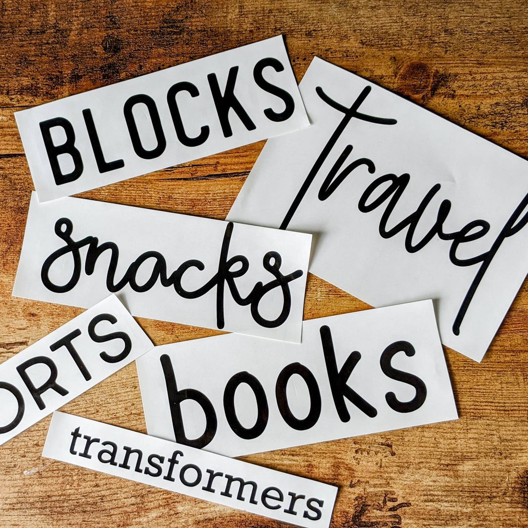 5 Inch Custom Vinyl Label for Home, Pantry, Garage, Kitchen, Bathroom ...