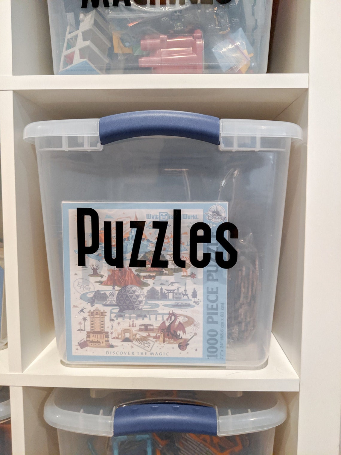 Big Storage Bin Decal -- Large Custom Vinyl Labels -- up to 11 ...