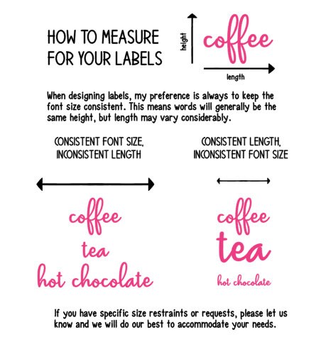 5 Inch Custom Vinyl Label for Home Pantry Garage Kitchen - Etsy