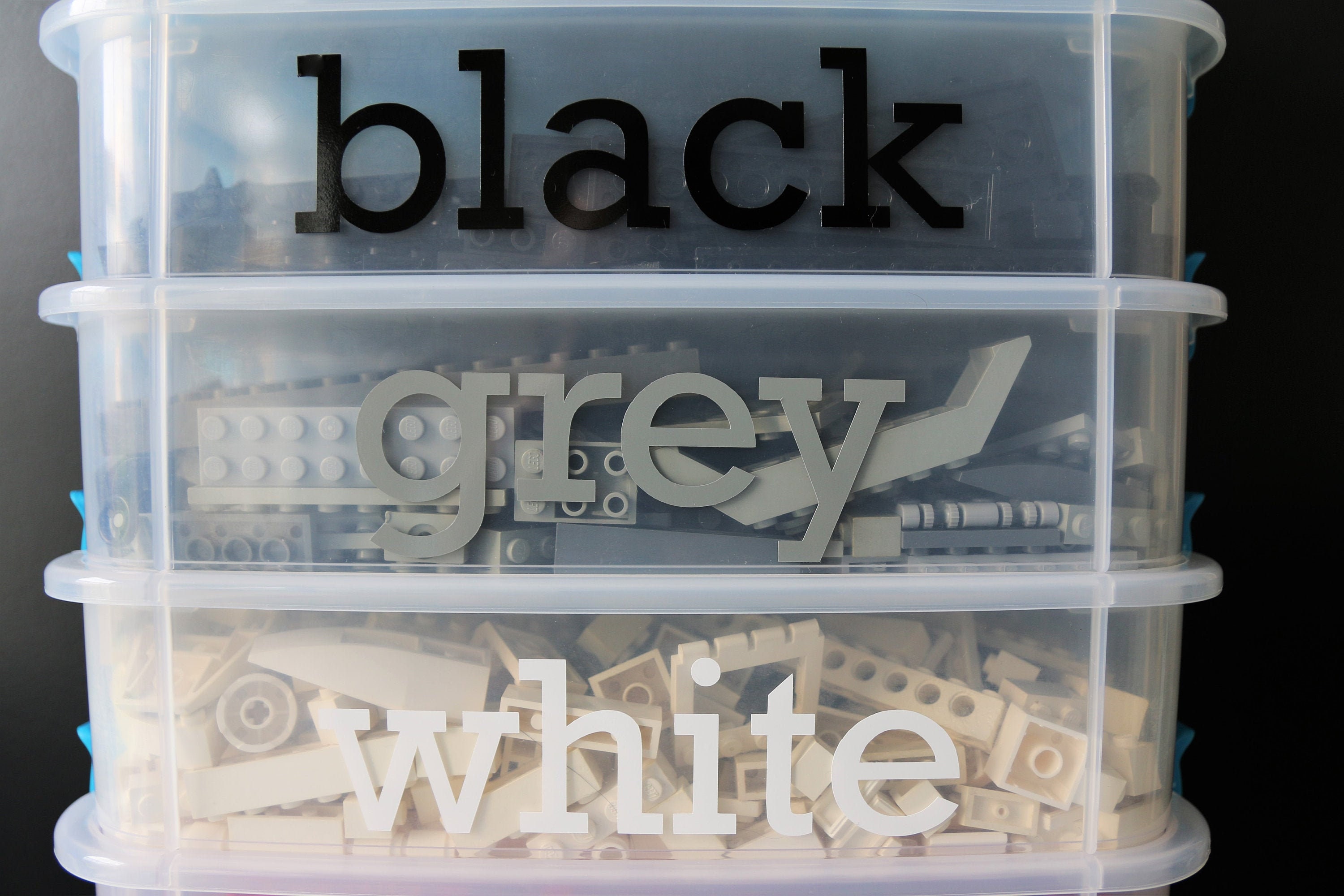 Colorful/black Labels 12 for Sorting Lego Labels 12 - Etsy