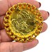 Vintage Gold Coin Brooch Pin 1980s 1990s Runway Couture Chunky Medieval ...