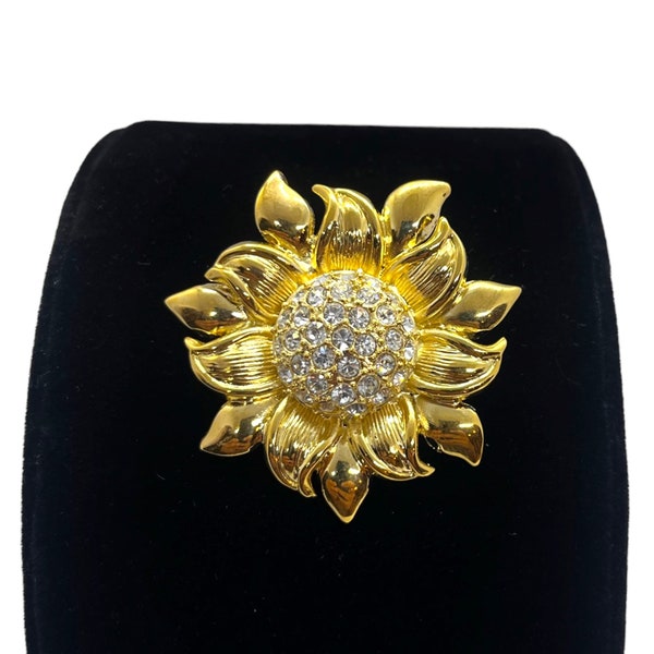 Sunflower Brooch - Etsy