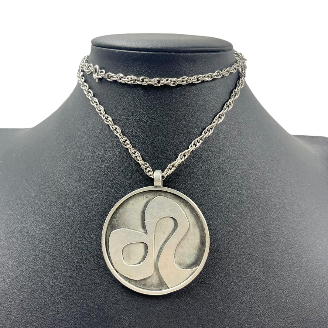 Vintage Midcentury Leo Zodiac Pendant Necklace 1960s 1970s Aitkens ...