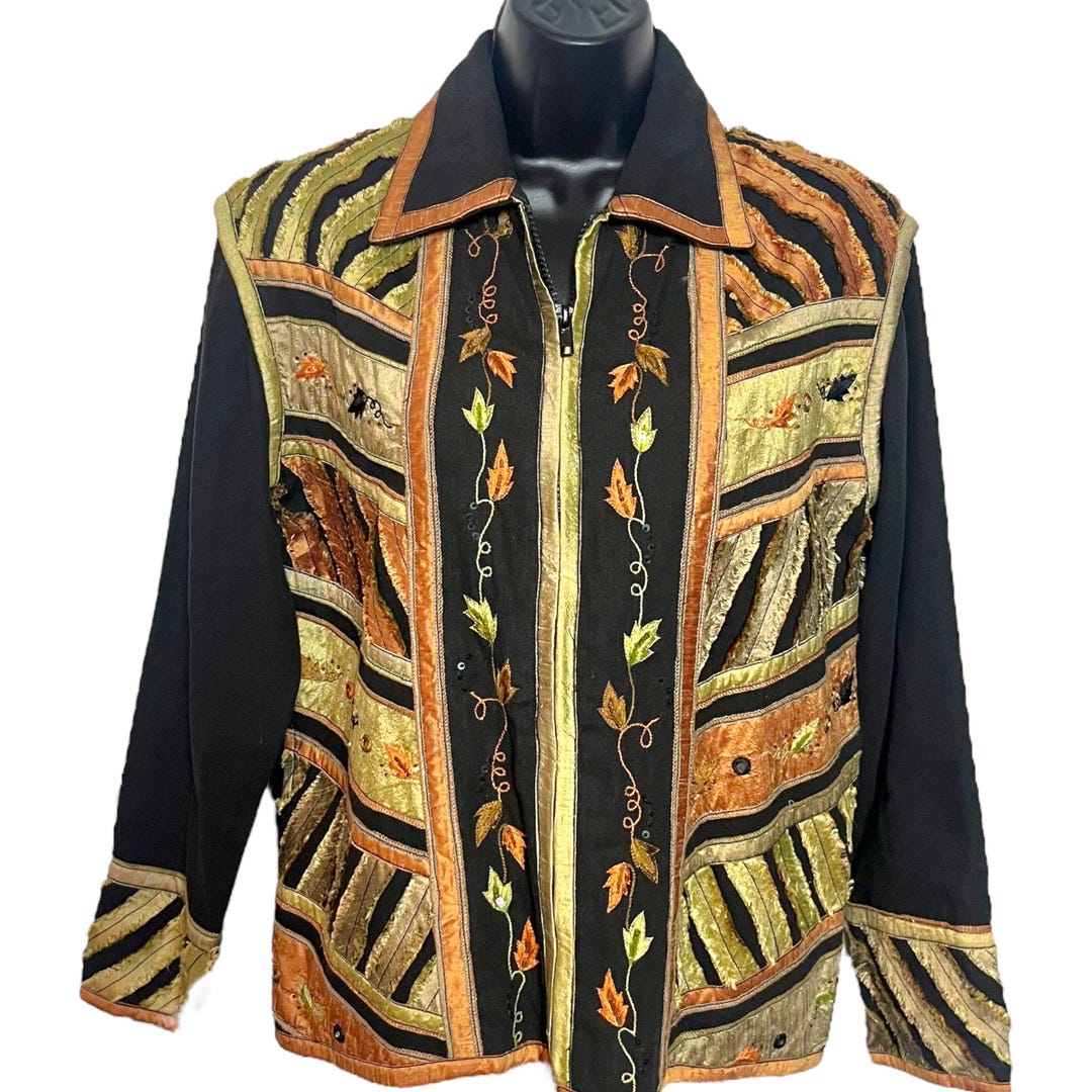 Vintage Yak Magic Boho Jacket 1980s 1990s Boho Hippie Tribal Retro ...