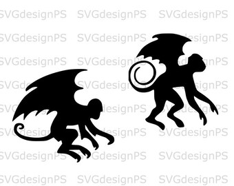 Flying Monkey Art | Etsy