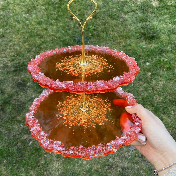 3 Tier Cake Crystal Stand - Etsy