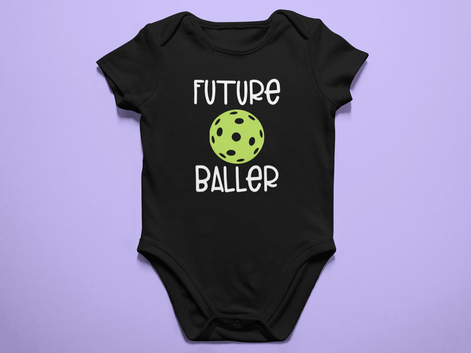 Future Baller, Pickleball Onesie, Baby Bodysuit, Pickleball Baby, Baby ...
