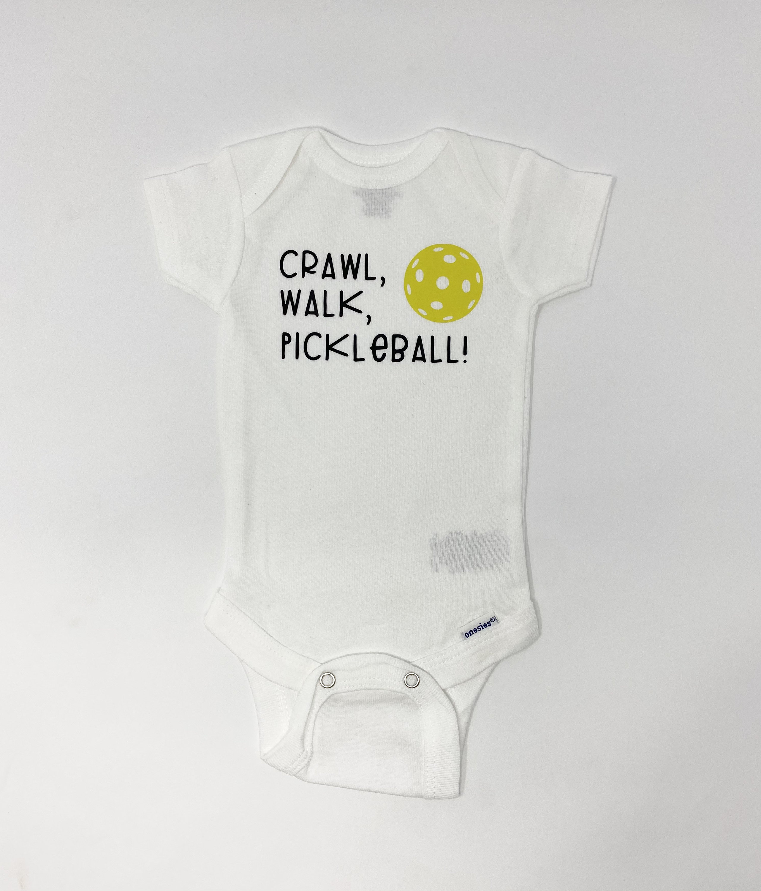 Crawl, Walk, Pickleball Baby Onesie, Pickleball Onesie, Baby Bodysuit ...