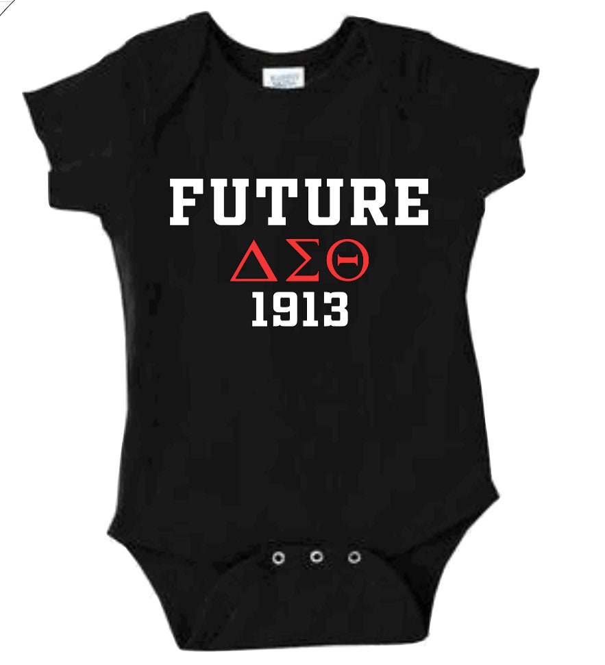 Future Delta Sorority Baby Onesie, Delta Sigma Theta Baby, Sorority ...