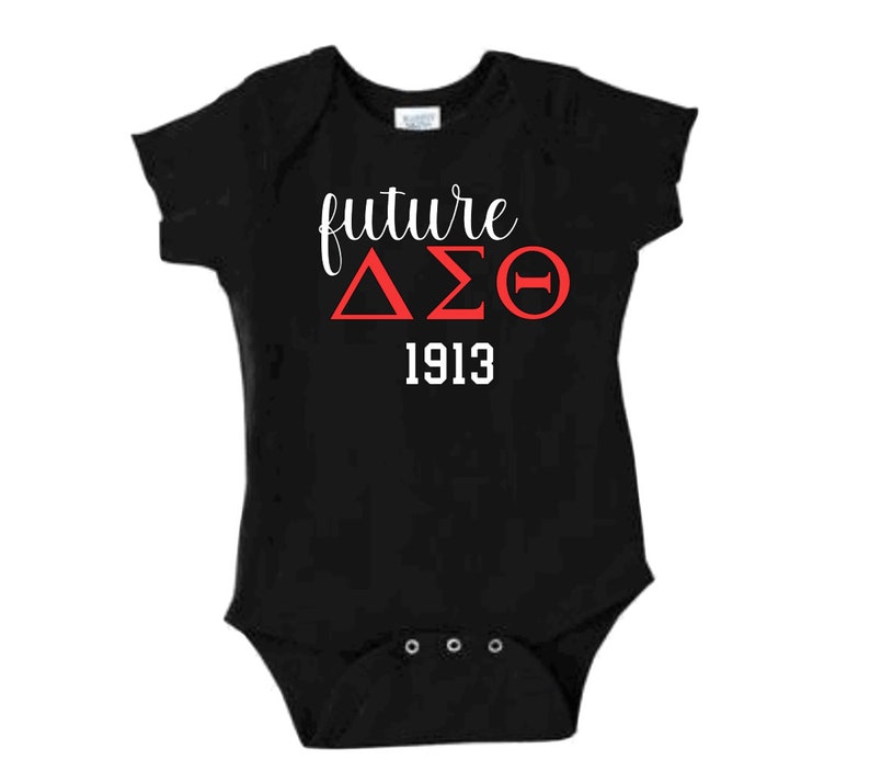 Future Delta Sorority Baby Onesie, Delta Sigma Theta Baby, Sorority ...