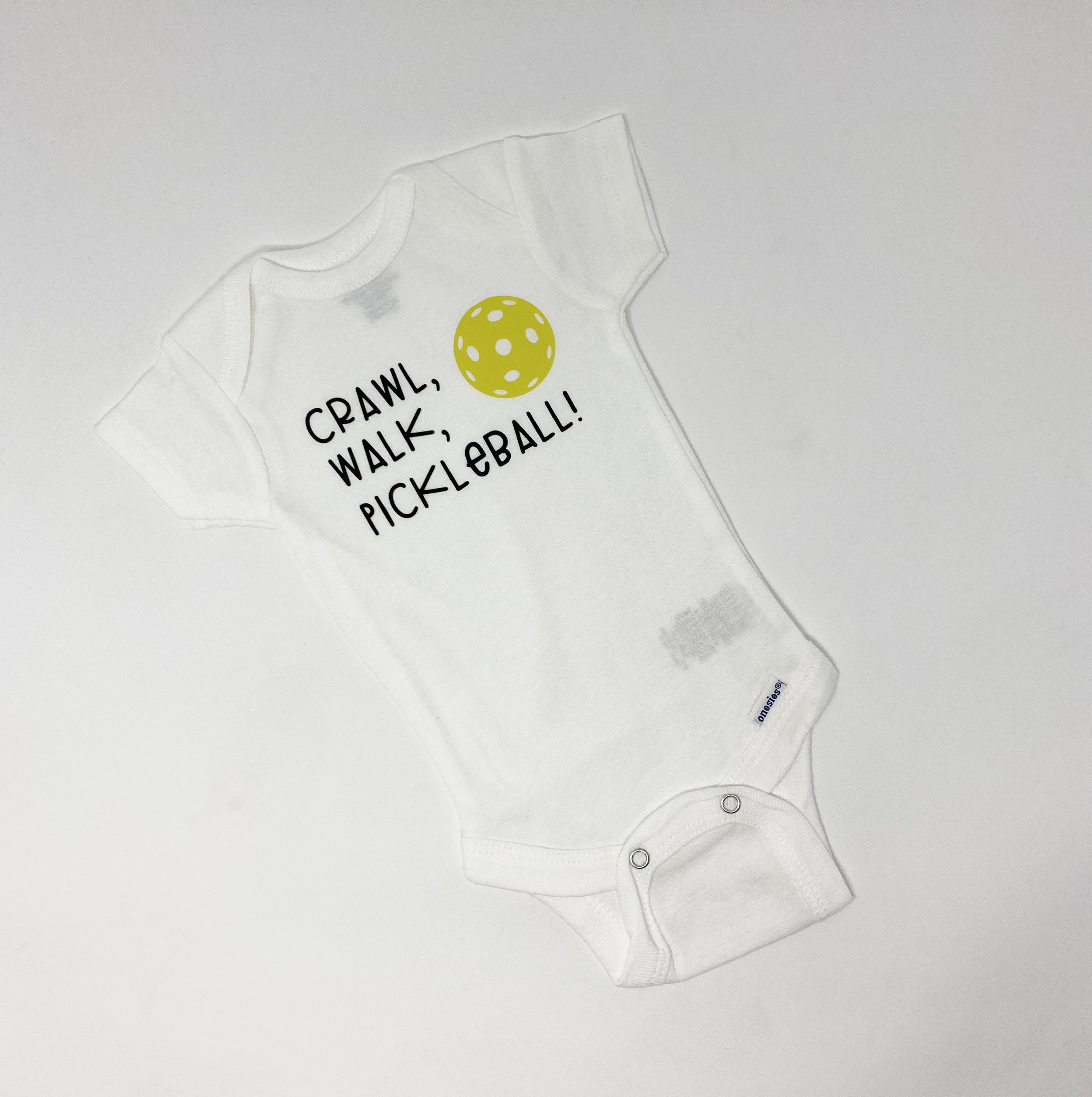 Crawl, Walk, Pickleball Baby Onesie, Pickleball Onesie, Baby Bodysuit ...