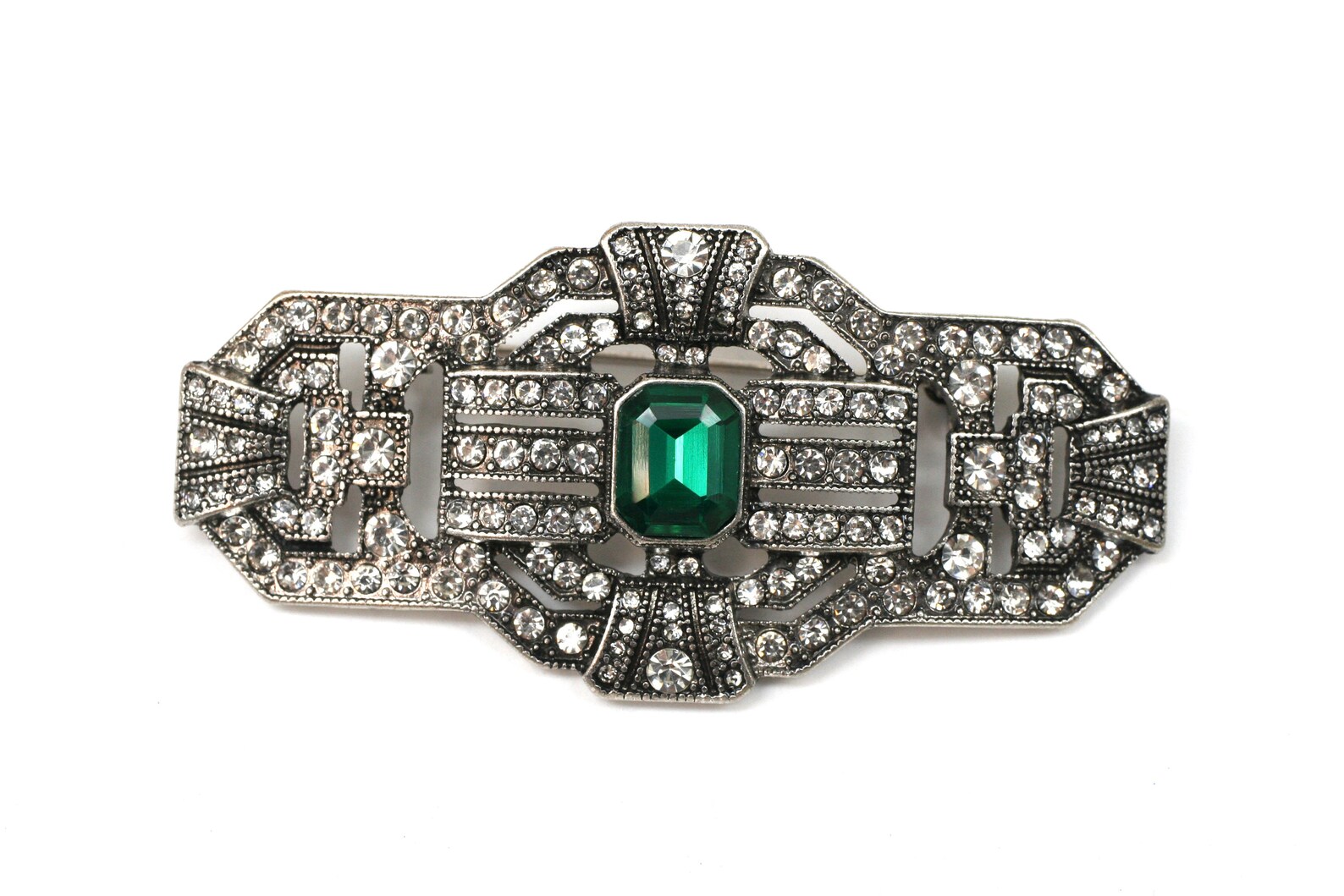 Art Deco Brooch Art Deco Jewelry Womans Brooch Crystal - Etsy