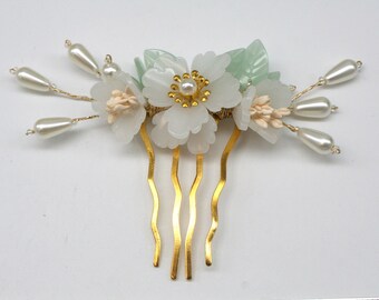 Mint Green Hair Comb - Etsy