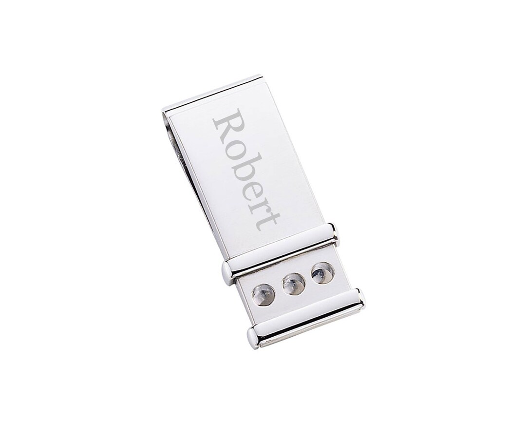 Personalized Colibri Stainless Steel Money Clip - Free Laser Engraving ...