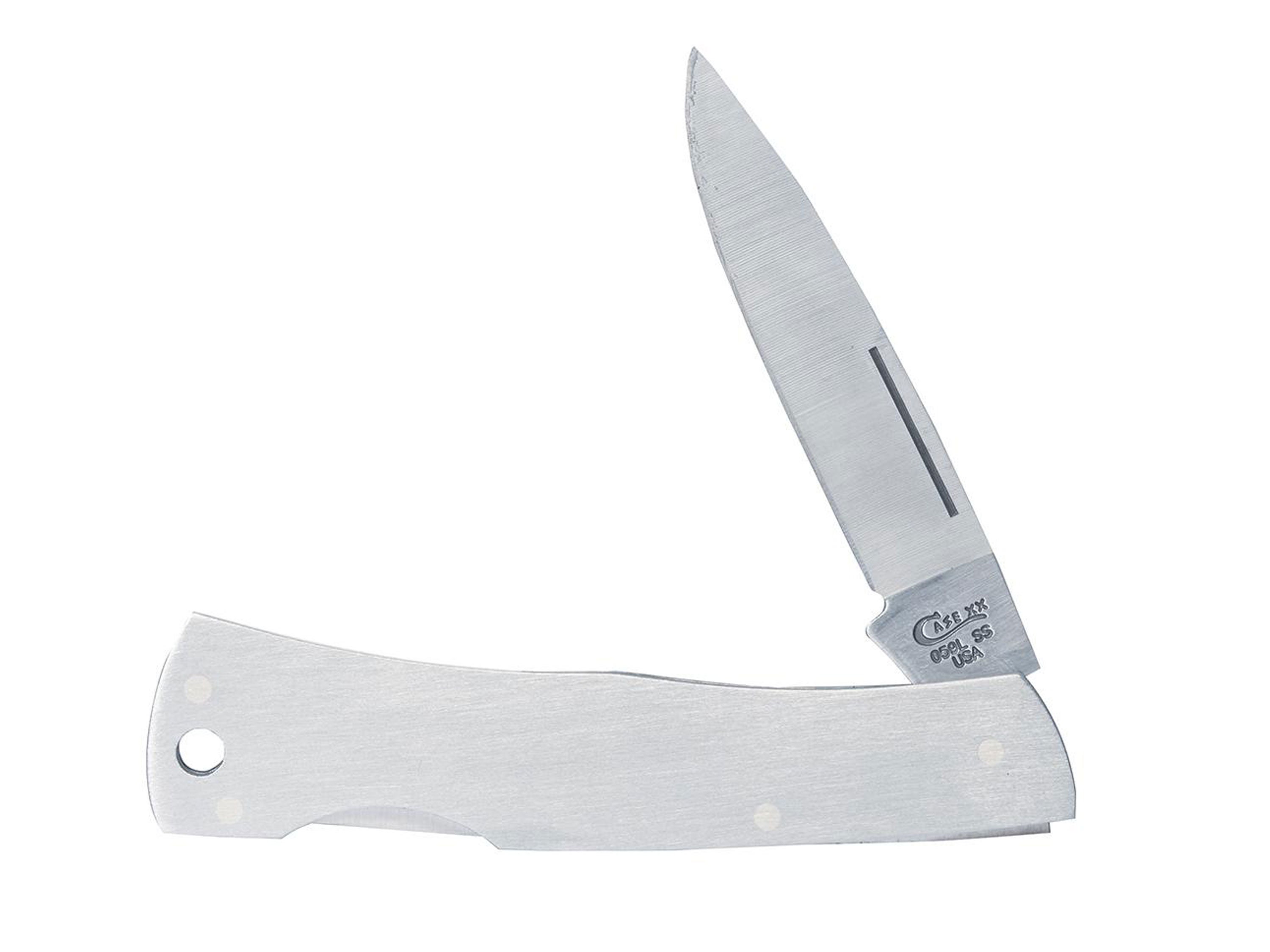 Personalized Case Knives Executive Lockback Knife - Brushed Stainless ...