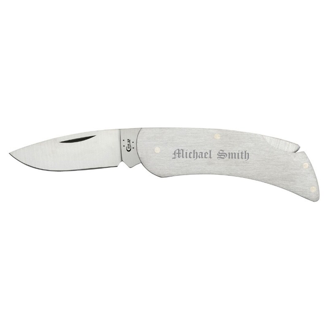 Personalized Case Executive Brushed Stainless Steel Knife - Free ...