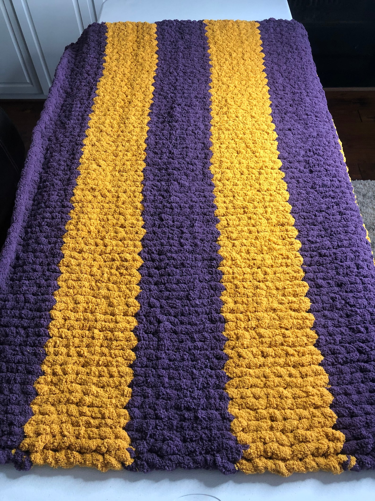 LSU COZY THROW, Chenille Soft Chunky Blanket, Best Blankets - Etsy