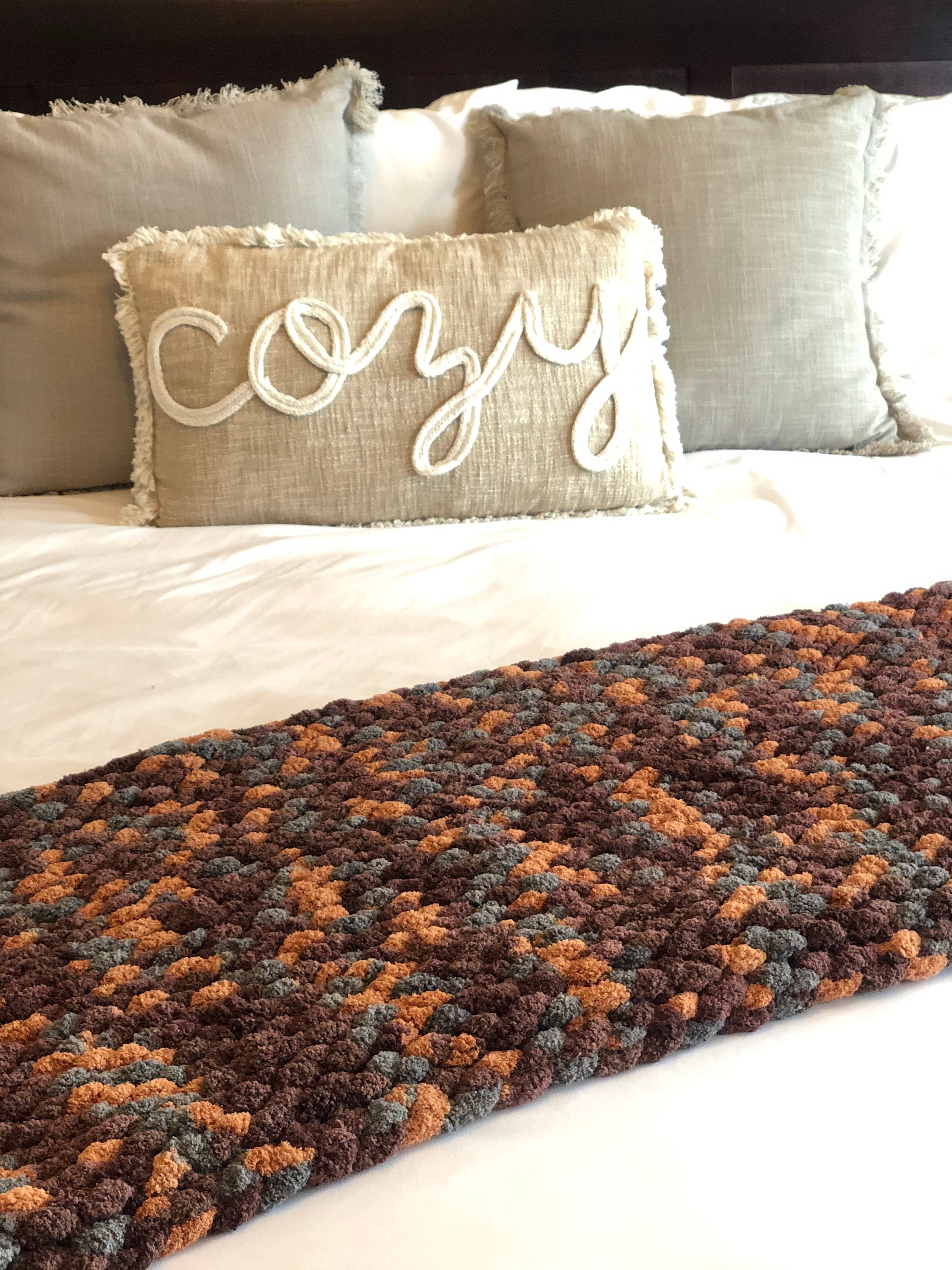 CABIN COZY THROW, Chenille Soft Chunky Blanket, Best Blankets - Etsy
