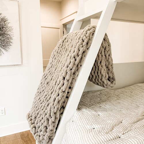 COCOA COZY THROW Chenille Soft Chunky Blanket Best Blankets - Etsy