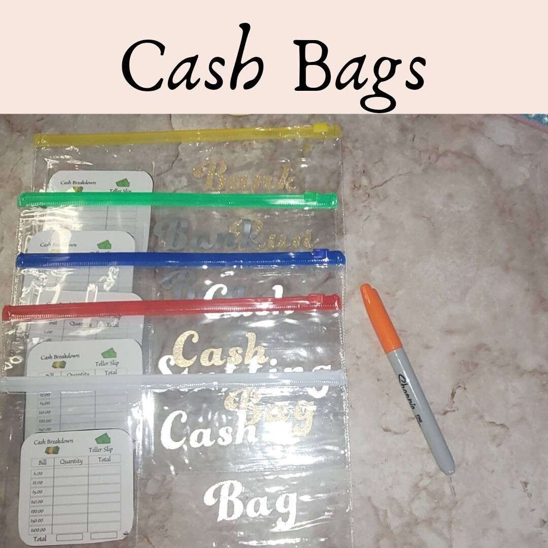 Cash Stuffing Bank Bag - Etsy