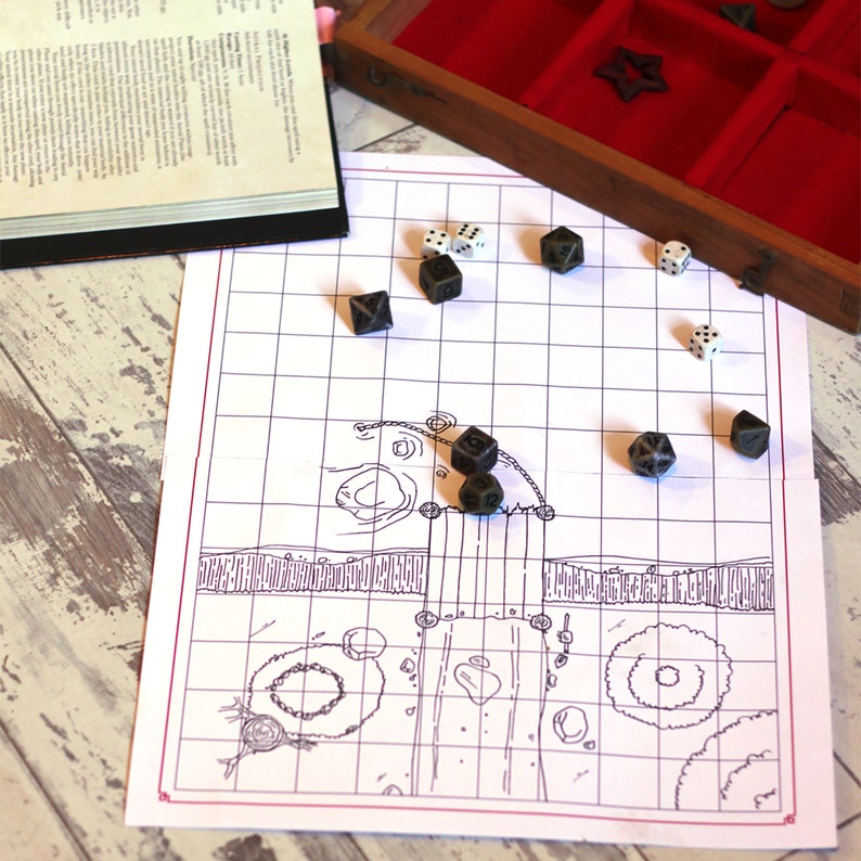 DIY 1-inch Square Printable Battle Map A4 - Etsy Australia