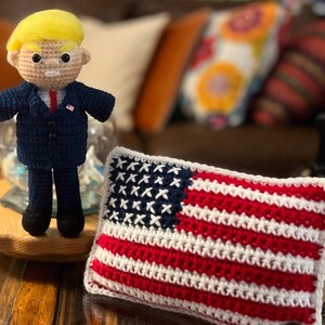 Originally Designed Donald J Trump #45 #47 Crochet Collectible DOLL ...
