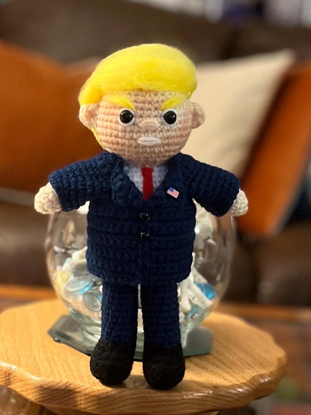 Originally Designed Donald J Trump #45 #47 Crochet Collectible DOLL ...
