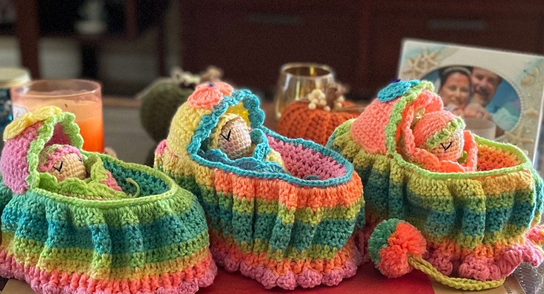 Handmade Drawstring Convertible Cradle/purse With Handmade Jellybean ...