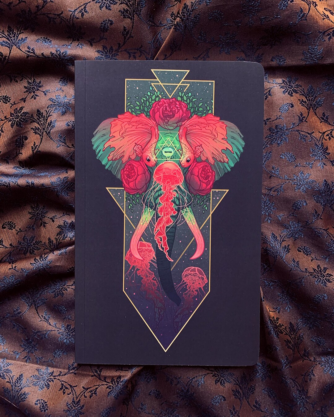 Morphidae Elephant Sacred Geometry Mini Journal, Notebook, Sketchbook ...