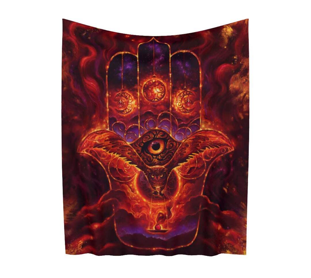 The Protection of Lilith Tapestry, Witchy, Pagan, Sustainable Wall ...