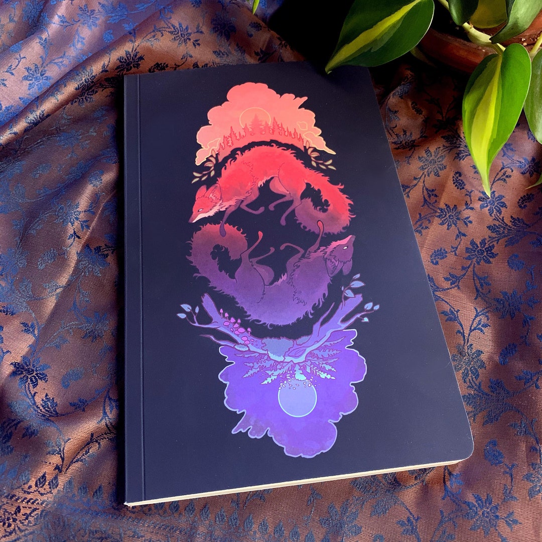 As Above so Below, Fox Art Mini Journal, Notebook, Sketchbook, Original ...