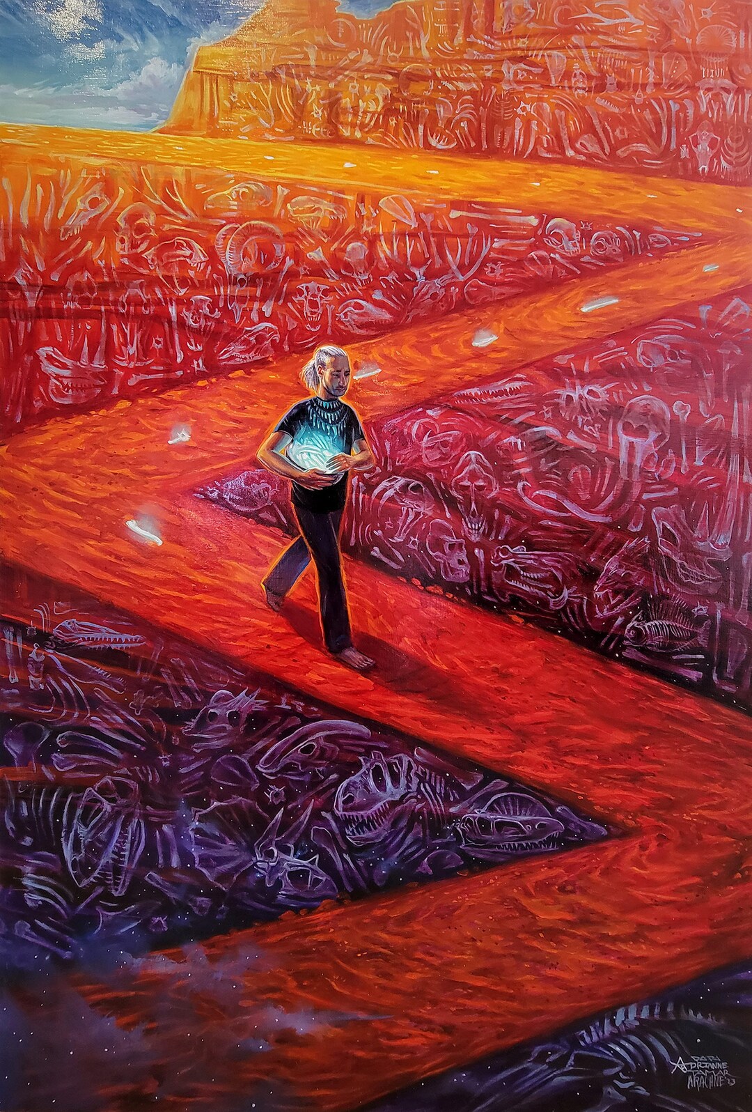 Dying, Hemp Paper Prints, Original Art Print - Etsy