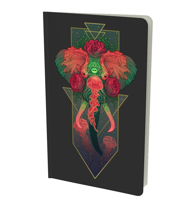 Morphidae Elephant Sacred Geometry Mini Journal, Notebook, Sketchbook ...