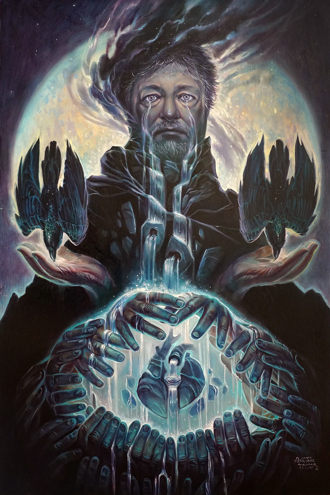 Grief, Hemp Paper Prints, Original Art Print - Etsy