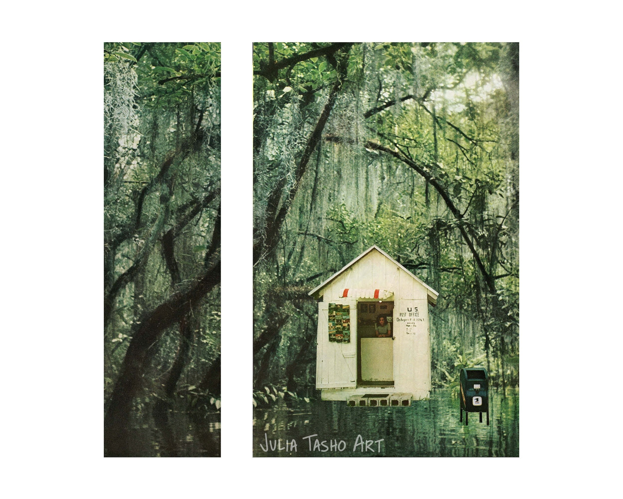 USPS - Art Print of Original Collage Art - 12x12 - Etsy