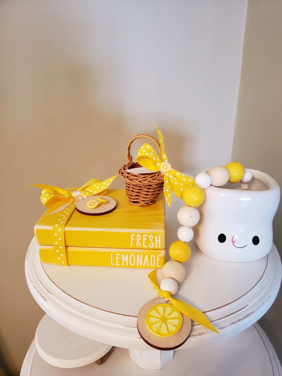 LEMON and Lemonade Tiered Tray Decor Farmhouse Shorty - Etsy
