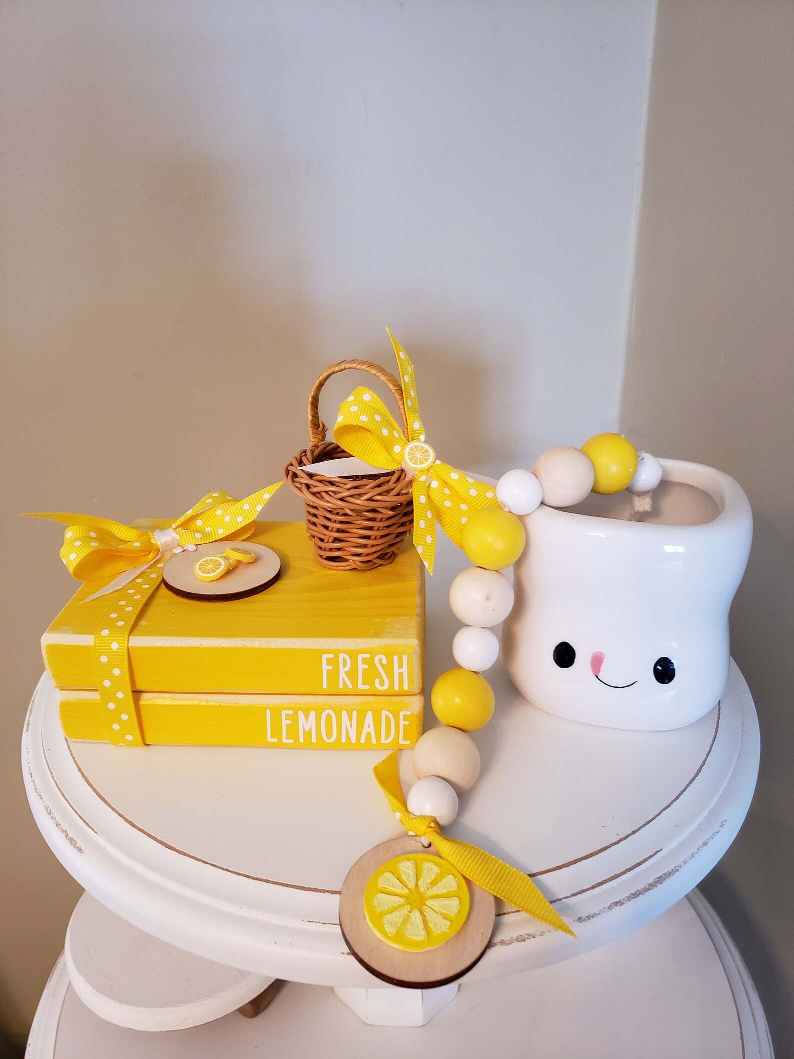 LEMON and Lemonade Tiered Tray Decor Farmhouse Shorty - Etsy
