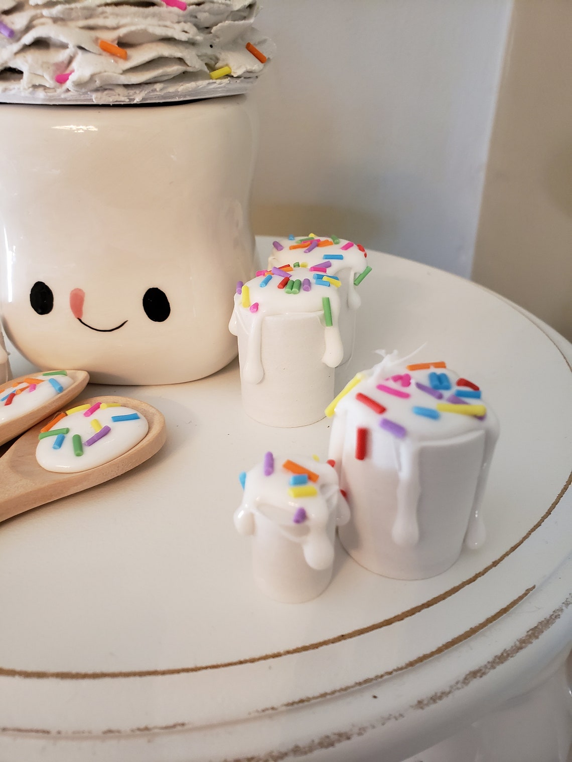 SPRING Summer Birthday Rainbow Sprinkles Decor Tiered | Etsy