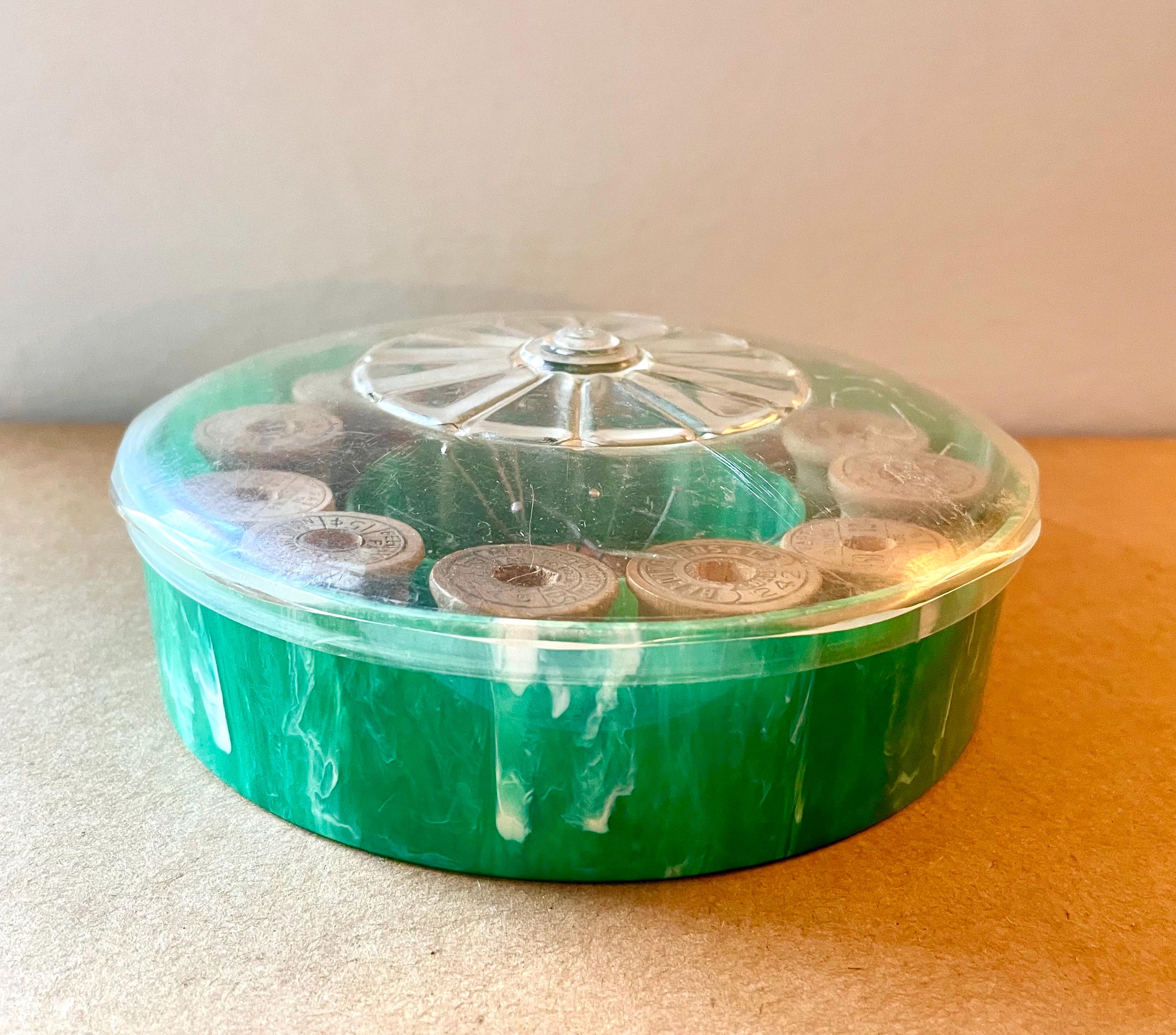 Vintage Plastic Sewing Thread Caddy - Etsy