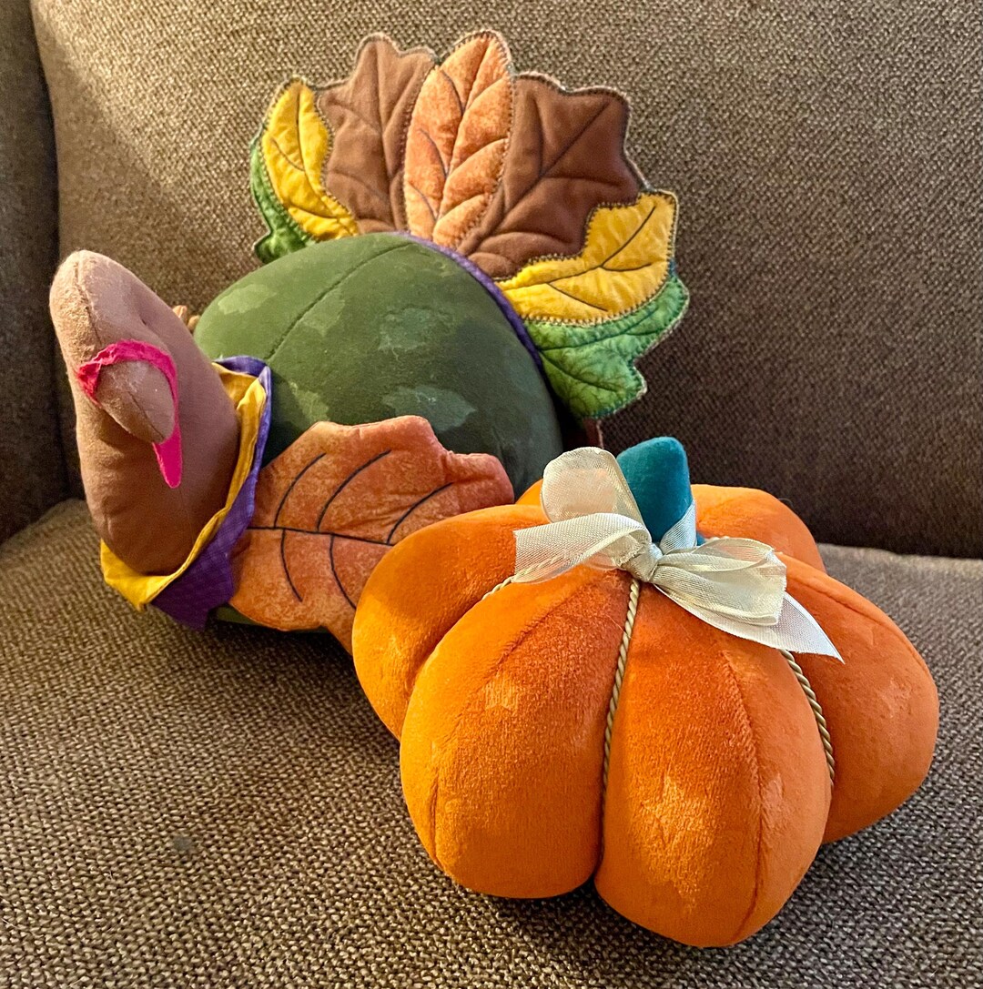 Vintage Hallmark Thanksgiving Turkey and Pumpkin Set - Etsy