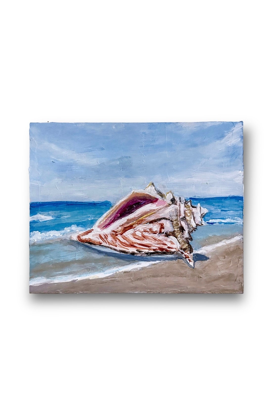 Conch Shell Art Print, Sea Shell, Coastal Decor, Coastal Art Print ...